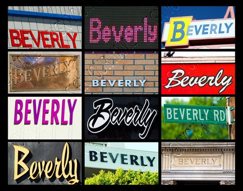 BEVERLY Name Poster featuring photos of actual signs | eBay