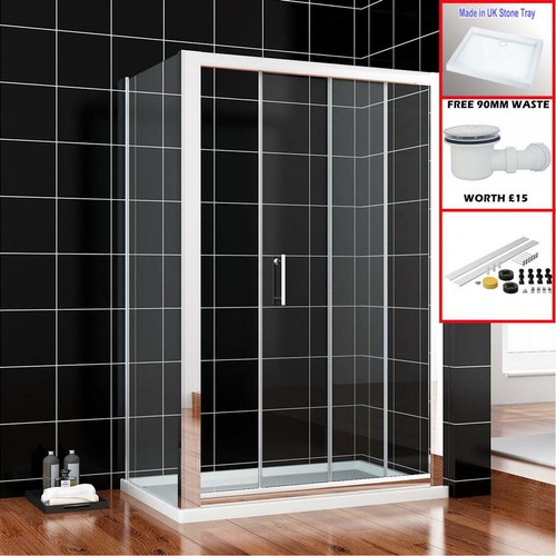 Sliding Shower Door Cubicle Enclosure and Tray Side Panel Riser Kit ...