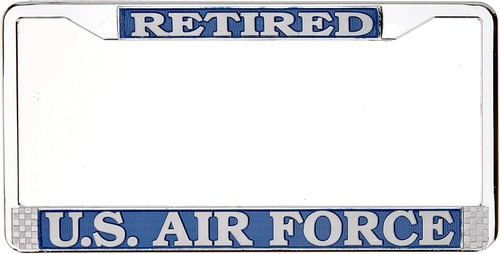 Retired License Plate Frame (Chrome Metal) | eBay