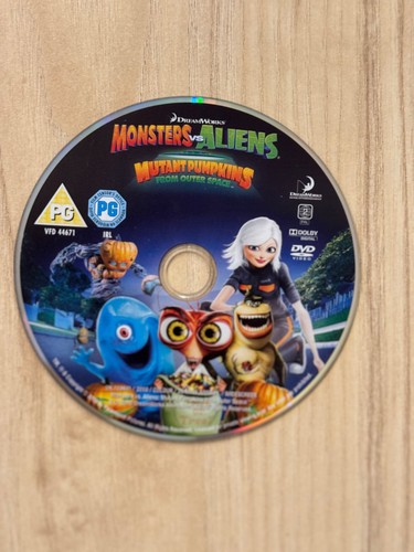 Monsters vs Aliens Mutant Pumpkins Outer Space DVD (Disc Only) REGION 2 ...
