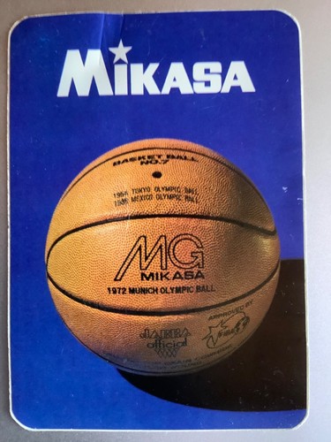 Adhesive Sticker - Mikasa basket ball - Vintage 80s Original decal | eBay