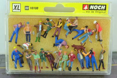 NOCH 16108 XL Set Worker Figures HO Scale 1:87 | eBay