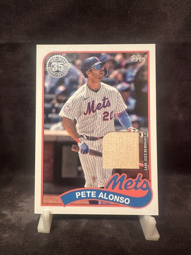 Pete Alonso 2024 Topps Series 1 1989 Relic Bat Card - New York Mets | eBay