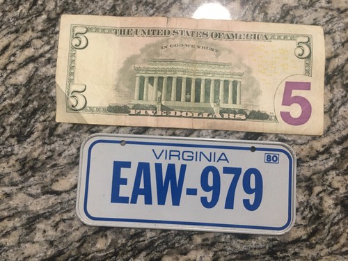 Cereal Box Mini License Plate Virginia 1980 | eBay