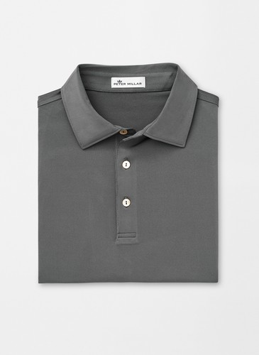 Peter Millar Men’s Polo Shirt Summer Comfort Me0ek01s Iron Grey Large L ...