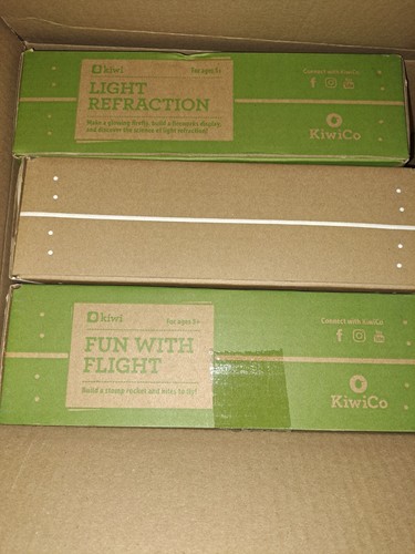 KiwiCo LOT OF 3 5+ Basketball Catapult Fun W Flight Light Refraction ...