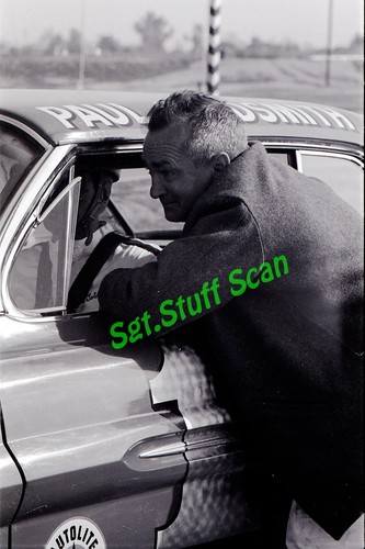 1962 NASCAR racing photo negative Paul Goldsmith, Ray Nichels World 600 ...