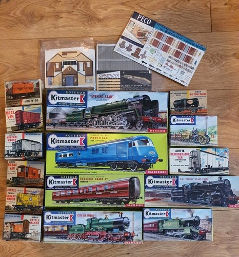 Kitmaster Rosebud Airfix Vtg 1960s Engines Wagons X15 Kits Some Unmade ...