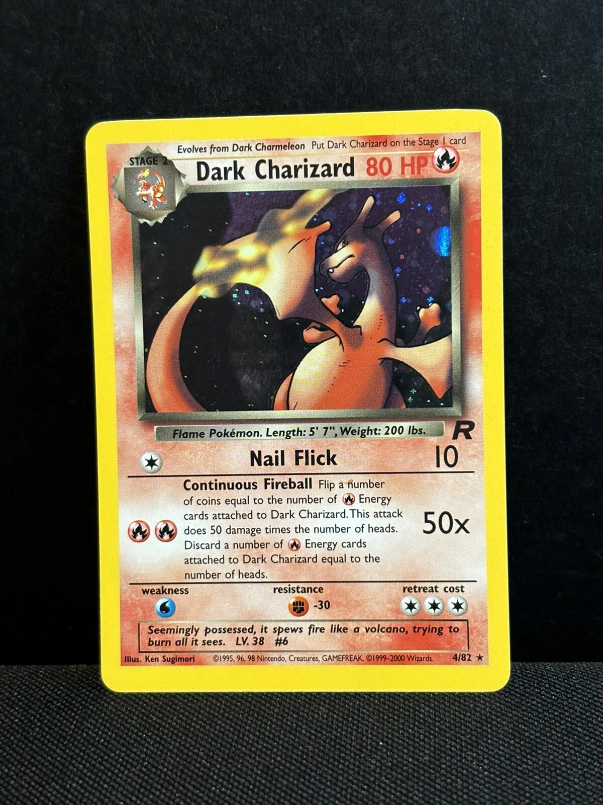 Dark Charizard 2000 Team Rocket #04/82 Unlimited Holo RAW TCG (NEAR MINT) Price Guide - Sports ...