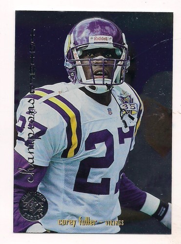 1995 Upper Deck S/P Championship Rookie Corey Fuller Minnesota Vikings ...