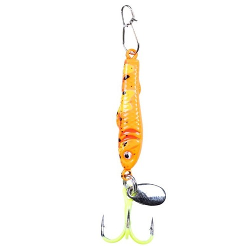 Clam Pinhead Pro 1/8 oz - Glow Orange Koi - #10 Treble Hook Ice Jig | eBay