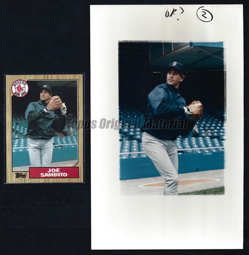 Joe Sambito Red Sox 1987 Topps Original Extra Photo 5x8 Vault Archives ...