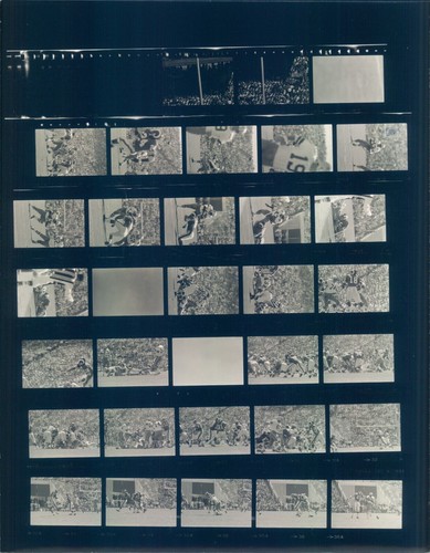 LD258-16 Contact Sheet NFL 1967 Dallas Cowboys Los Angeles Rams Don ...