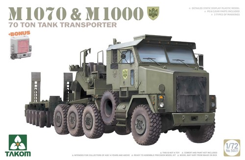 Takom 5021 1/72 M1070&M1000 70 TON TANK TRANSPORTER | eBay