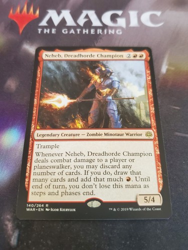 Mtg. Neheb, Dreadhorde Champion. War of the Spark. Nm | eBay