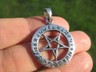925 sterling silver wicca inverted pentagram pendant necklace A5 | eBay