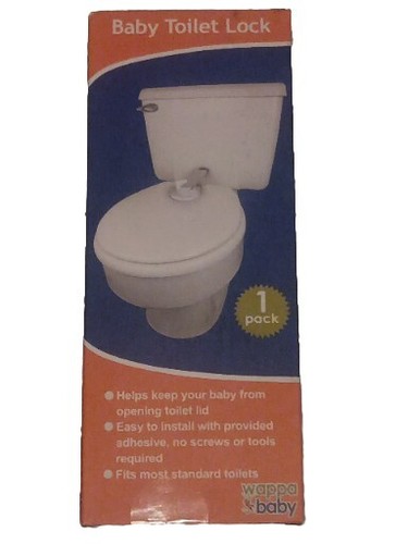 Wappa Baby Toilet Lock, Push Button Rotate 1 Pack Fits Most Standard ...