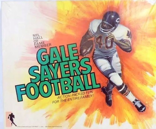 Gale Sayers Football Vintage Board Game NFL Hall of Fame 12x8in Metal ...