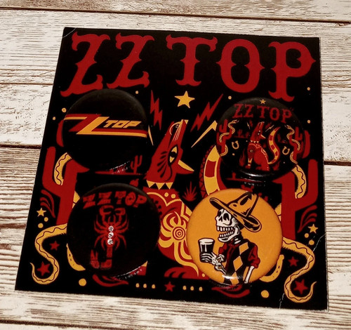 ZZ TOP 2025 Tour VIP Merchandise Pin Set Official Merch Swag | eBay