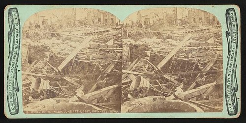 Work of Tornado, June 17th, 1882, Grinnell, Iowa Old Historic Photo 1 ...