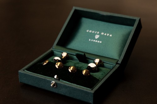 Codis Maya Gold-Plated Brass Cufflinks and Dress Set | eBay