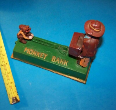 Monkey Bank In Collectible Mechanical Banks for sale | eBay
