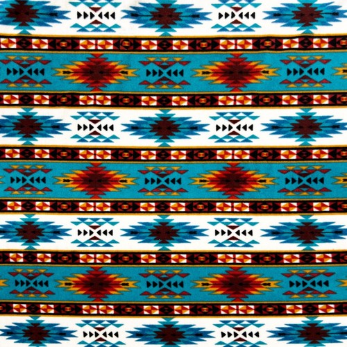 Tribal Stripe Native American Fleece Fabric - 60" Wide - Sold by Yard ...