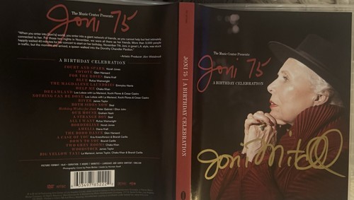 Joni Mitchell Signed Autographed 75 Birthday DVD Music Cares RELIST NPB ...