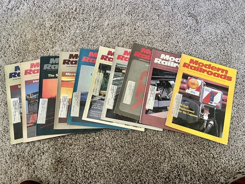 Modern Railroads Magazine, Lot of 10 issues, 1984 | eBay