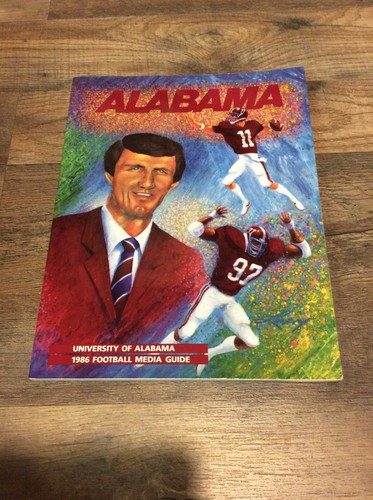 Alabama Football Media Guide 1986. Rare | eBay