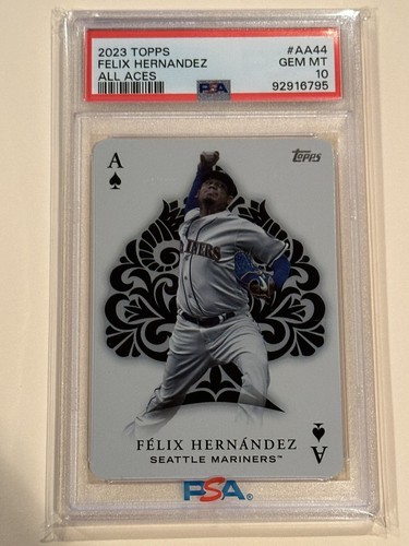 2023 Topps #AA-44 Felix Hernandez All Aces PSA 10 GEM MINT - Mariners | eBay