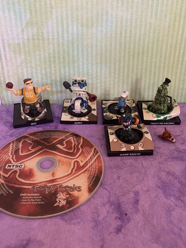 Lot Vintage Creepy Freaks Action Figures Game DVD Wizkids 2003 ...
