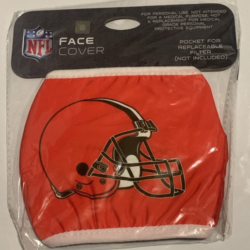 Official NFL CLEVELAND BROWNS Face Cover Mask Reusable Set of 2 ...