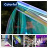 Dichroic Rainbow Window Film Transparent Two-way Sticker for Festival ...