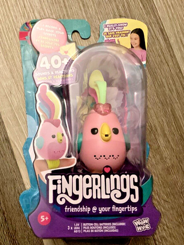 Fingerlings Sweet Tweets Interactive Toy Figure Pink Bird Debbi | eBay