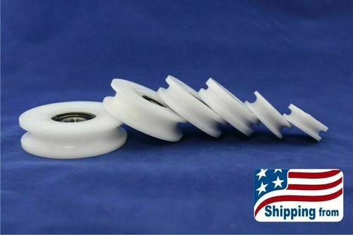 Delrin Acetal Pulley Wheel with U-groove Guiding Rail Choose Diameter ...
