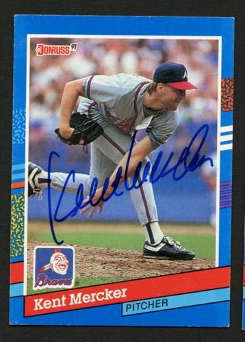 Kent Mercker #299 signed autograph auto 1991 Donruss Baseball Trading ...