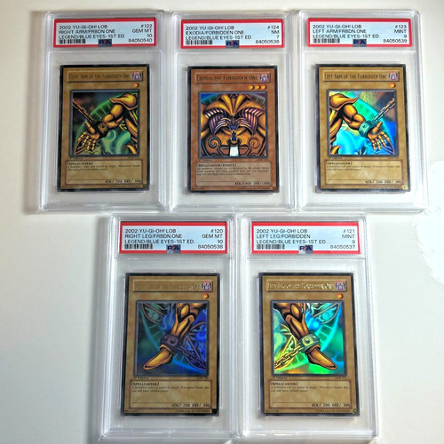 Yu-Gi-Oh! Exodia The Forbidden One - 1st Ed Full Sequential Set LOB 120 ...