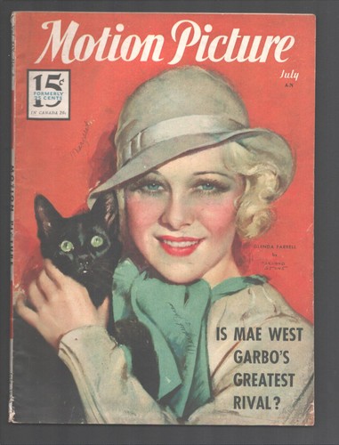 MAG: Motion Picture 7/1933-Marland Stone-Glenda Garrell-Lon Chaney-Jean ...
