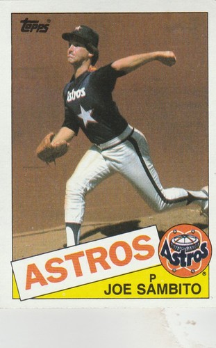 FREE SHIPPING-MINT-1985 Topps #264 Joe Sambito Houston Astros Baseball ...