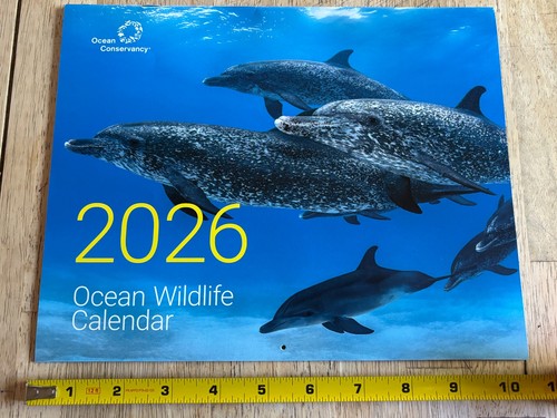 Ocean Conservancy - 2026 - 16-Month Wall Calendar - Ocean Wildlife Photography | eBay