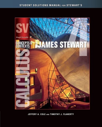 Student Solutions Manual (Chapters 1-8) for Stewart's Single Variable ...