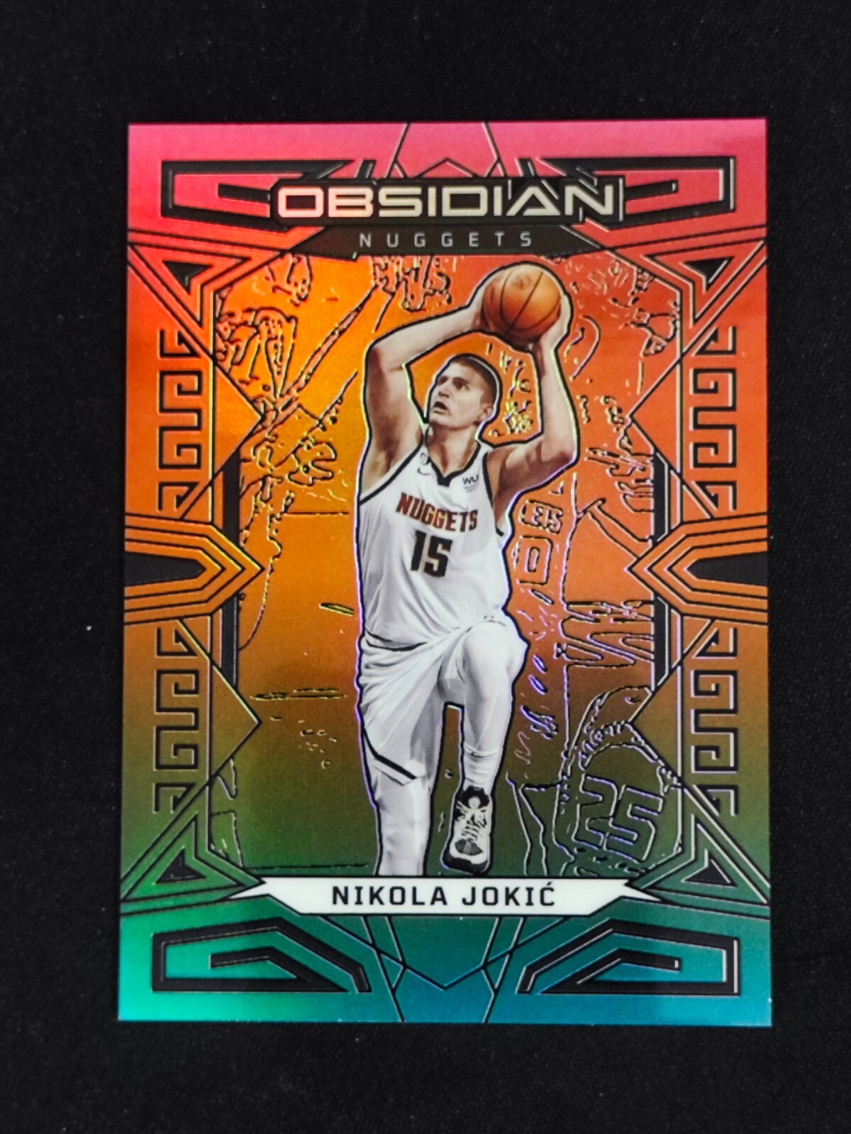 Nikola Jokic 2022 Obsidian #111 Electric Etch Neon Flood Price Guide ...