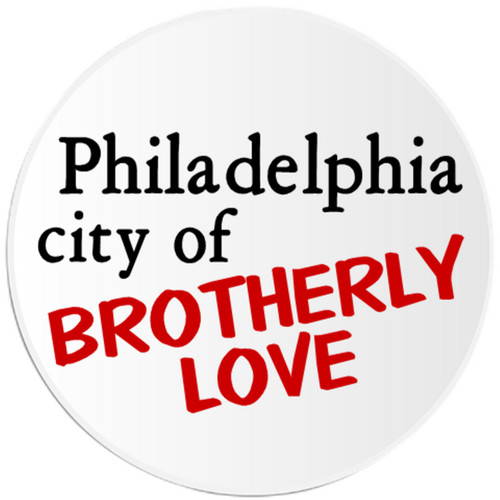 Philadelphia City Of Brotherly Love - 25 Pack Circle Stickers 3 Inch | eBay