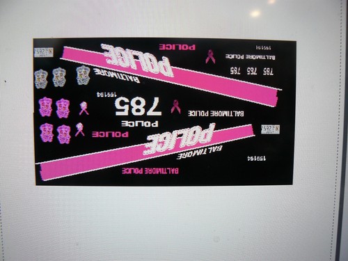 Baltimore Maryland Police SUV Decals PINK Version 1:64 two for one ...