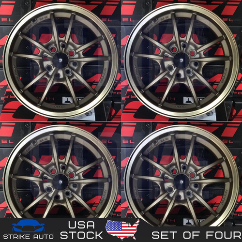 New Set of 4 Rims Wheels 4pcs 15 inch 15" 5x114.3 7J +35 Bronze JDM ...