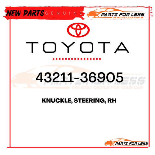 43211-36905 TOYOTA GENUINE KNUCKLE, STEERING, RH 4321136905 NEW OEM | eBay
