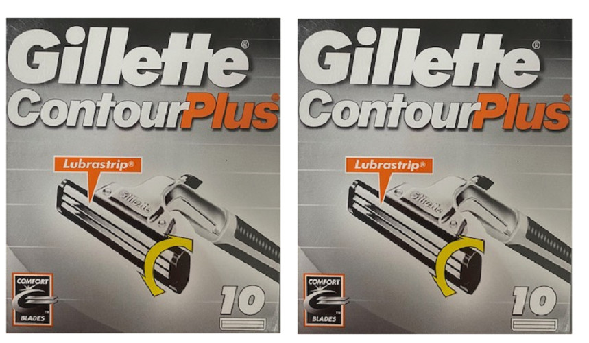 ORIGINAL GILLETTE CONTOUR PLUS 10 RAZOR BLADES | eBay