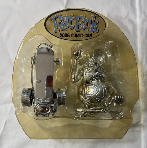 Rat Fink Rare 2006 SDCC Toy Tokyo Exclusive Gold Figure Vintage Ed Roth ...