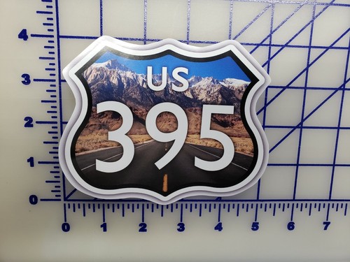 US Route 395 Sticker Decal Highway Sign Road Sign Bishop California ...